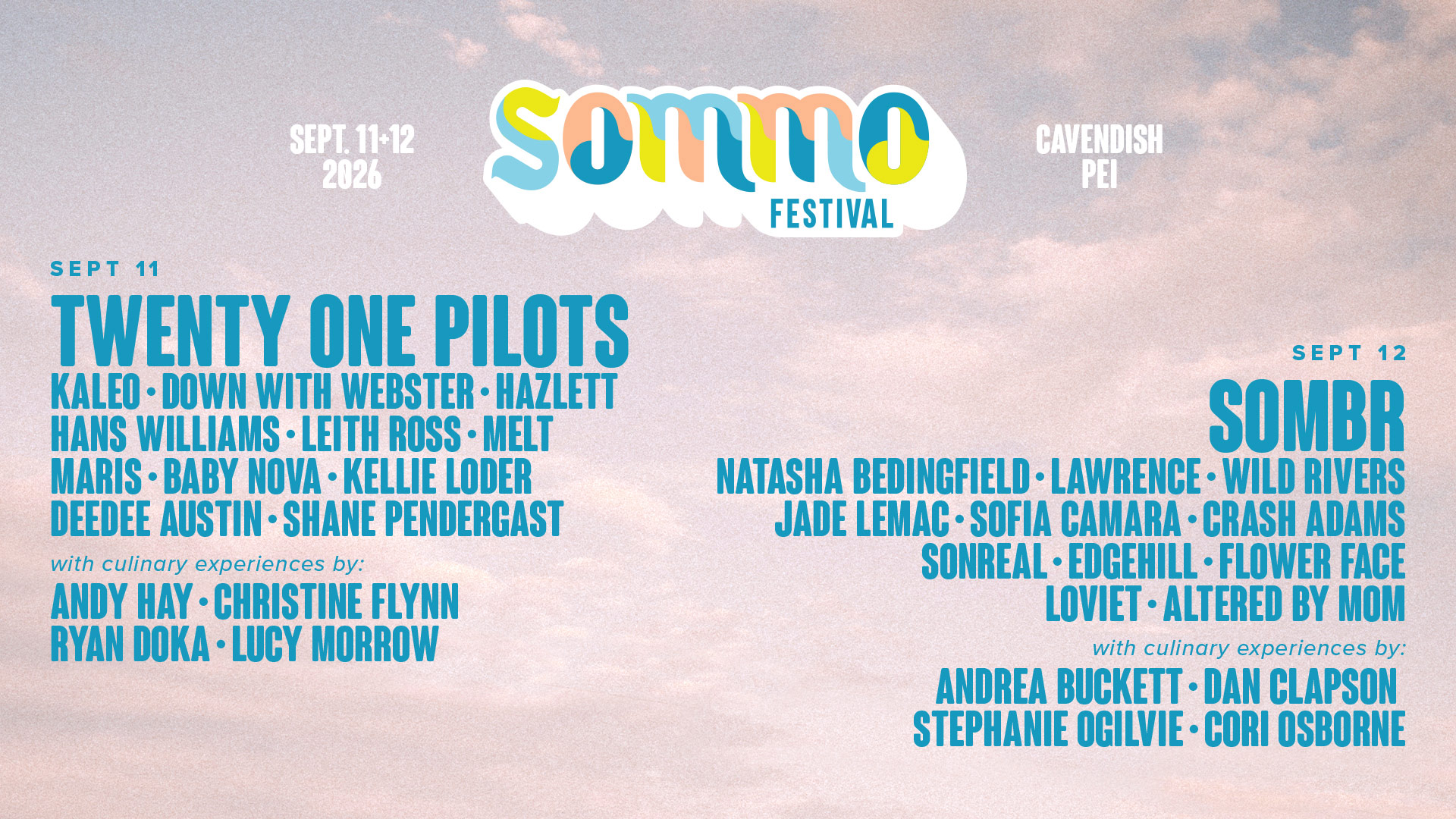Sommo Festival | September 11 + 12, 2026